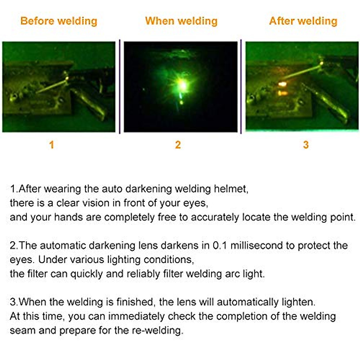 Welding Helmet Solar Auto Darkening Flat Flip Welding Half Helmet Grinding Welder Shield UV Infrared Protection for ARC MMA MAG TIG Plasma Cutting.