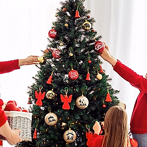 45 Pcs Christmas Words UV Decals for Christmas Ball Decor Inspired Holiday Letter Greeting Sticker Waterproof Ornament Sticker for Crafts Xmas Ball Bottle Decal Xmas Decoration(Classic)