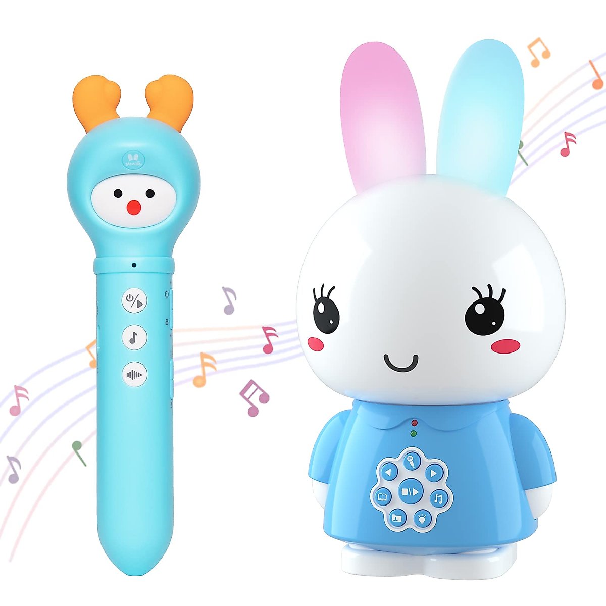 【2 Pack】 Alilo Starter Early Educational Talking Pen Set for Learn to Read + Honey Bunny Audio Player, Educational Toys for Imagination Building