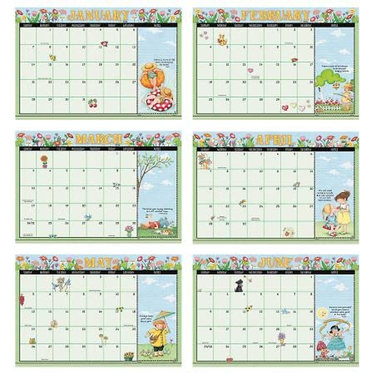 2024-2025 Mary Engelbreit® Desk Calendar Pad, 11-Inch x 16-1/4-Inch Size, Large 24-Month Bookstore-Quality Calendars for Kitchen & Office, by Current