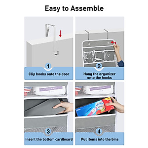 Yecaye 6-Shelf Detachable Over The Door Organizer - Heavy-Duty 44lb Capacity Bathroom Closet Organizers and Storage - Versatile Toy Storage Organizer for Baby Essentials Stuffed Animal Storage