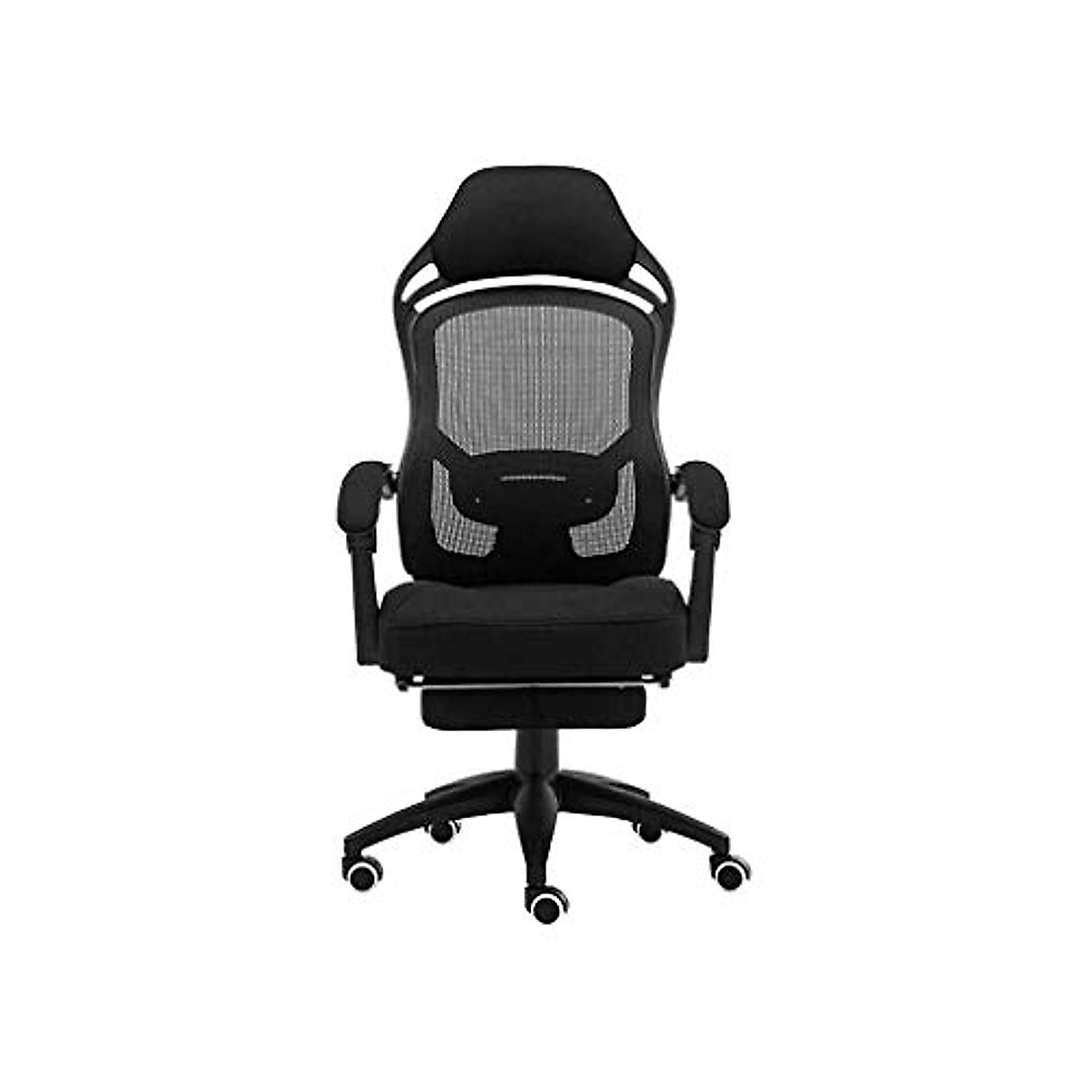 ADUH Fabric Mesh Office Chair Executive Swivel Computer Desk Chair with Large Seat Adjustable Armrests (Color : D)