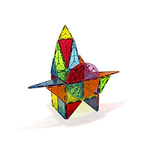 Magna-Tiles Metropolis Set, The Original Magnetic Building Tiles For Creative Open-Ended Play, Educational Toys For Children Ages 3 Years + (110 Pieces)2, Multi-color,17.5 x 3 x 14 inches
