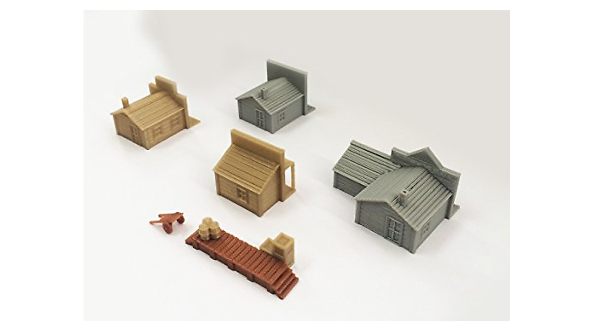 Old West Z Scale House Set - Enhance Your Model Railway Today
