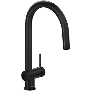 Riobel AZ201BK - Azure kitchen faucet with spray, Black
