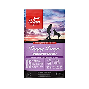 ORIJEN Dog Puppy Recipe, 25lb, High-Protein Grain-Free Dry Puppy Food, Packaging May Vary