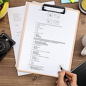 Ysenchan Plastic Clipboards (Set of 4), Multiple Color Clip Board with Metal Clip, Clip Boards for Doctor, Nurse, Teacher, Student, Clerk