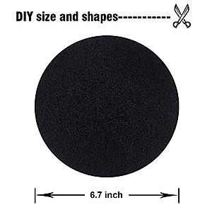 6 Pack Charcoal Filters for Kitchen Compost Bins - Thickening Compost Bin Filters Activated Carbon Filters for Kitchen Compost Bin Filters Replacement, 0.4" Thickness