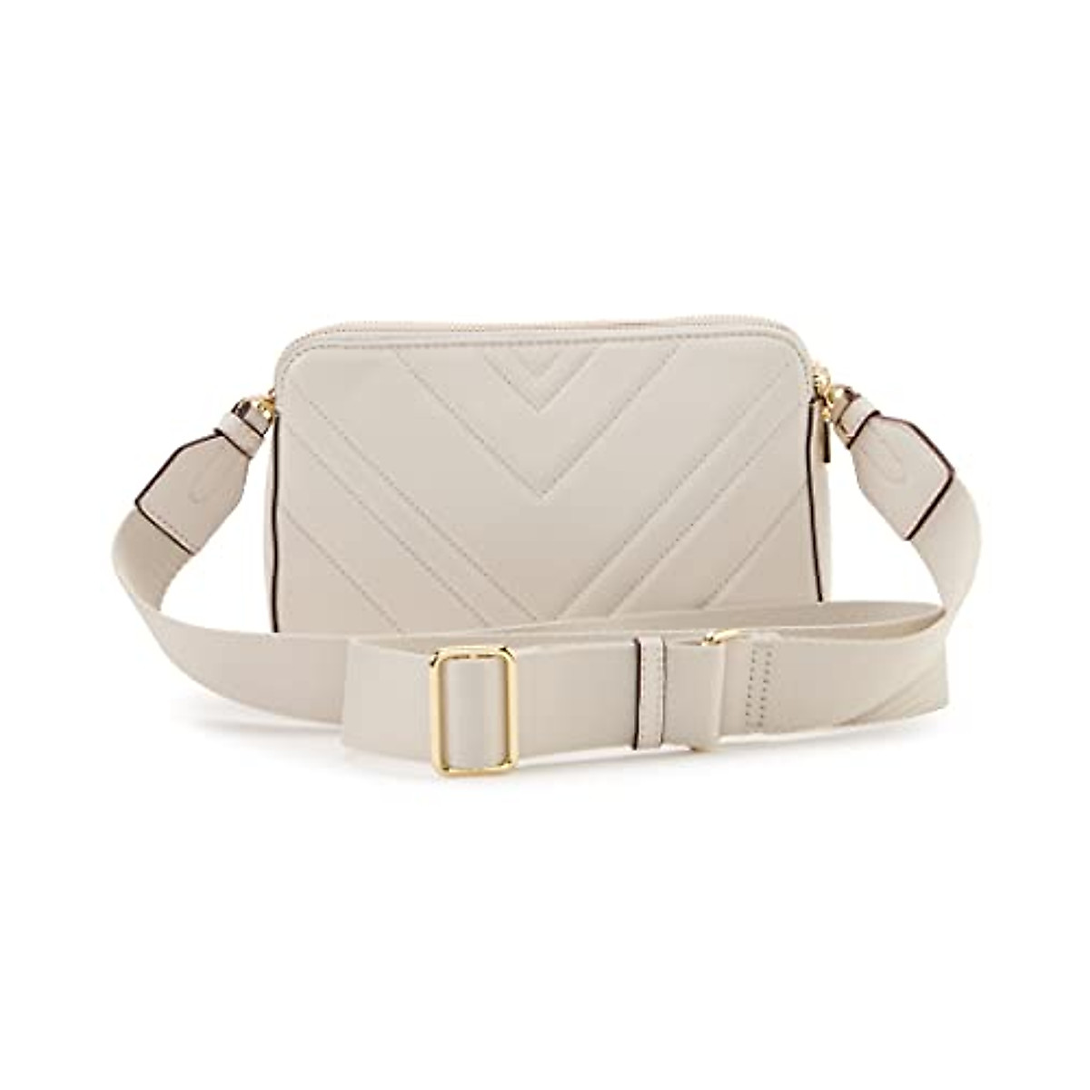 DKNY Delphine Double Zip Crossbody, Pebble
