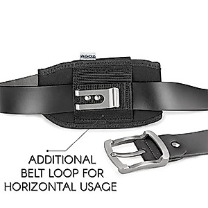 AGOZ Case 7"x3.6"x0.75" for Samsung Galaxy A12, A13, A23, A32, A42, Note 20, S23 Ultra, S22 Ultra, S21 Plus, A71, A02s, A03s Pouch Holster with Belt Loops, Metal Clip (FITS W/OtterBox Defender Cover)