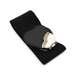 BlackButterfly 3 Inch Elastic Butterfly Waist Belt (Black, US 10-12)