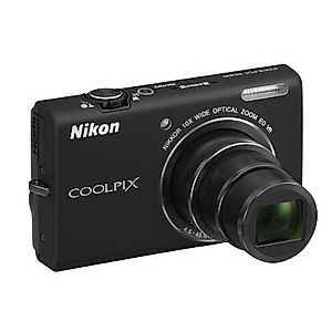 Nikon COOLPIX S6200 16 MP Digital Camera with 10x Optical Zoom NIKKOR ED Glass Lens and HD 720p Video (Black)