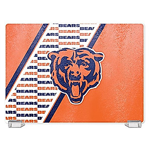 Duck House NFL Chicago Bears Tempered Glass Cutting Board with Display Stand white, 10" X 14"