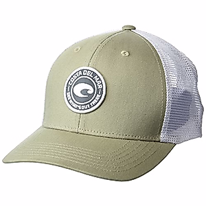 Costa Del Mar Standard Medallion Trucker Hat, Moss, One Size