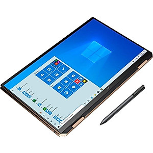 HP Newest Spectre x360 13t (10th Gen Intel i7-1065G7, 16GB, Precision, WiFi 6 AX, with Stylus Pen, 2-in-1, B&O, 3 Years McAfee Security, Windows 10 Professional, Warranty) Nightfall Black