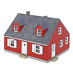 Walthers, Inc. Cape Cod House Kit, 2-3/8 X 2 X 1-5/8" 6 X 5 X 4.1cm