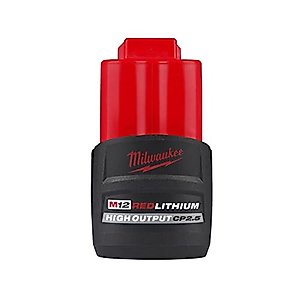 Milwaukee 48-11-2425 M12 REDLITHIUM HIGH Output CP 2.5Ah Battery