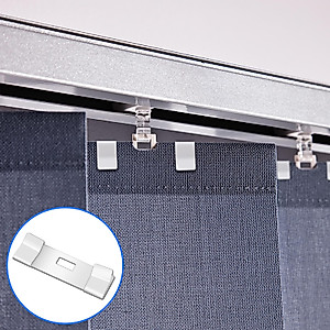 20Pcs Vertical Blind Repair Vane Savers Metal Vertical Blind Repair Clip Blind Repair Tabs for Vertical Window Blinds Replacement Slats