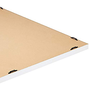 Amazon Basics Rectangular Wall Mount Mirror 20" x 28", Standard Trim, White