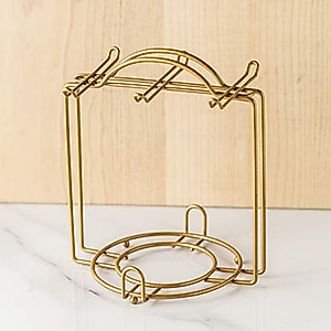 YHOSSEUN Coffee Cup Set Espresso Cups with Saucers Set with Cup Holder 4 oz Espresso Cup Set of 6 - Demitasse Cups Black