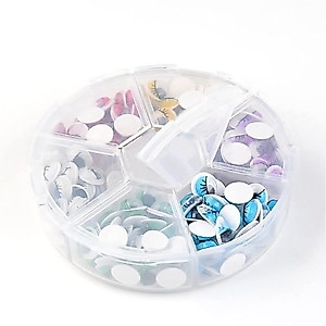 Craft County 300 Pcs Googly Eyes Multi Color 8mm Plastic with Lashes and Self-Adhesive Backing