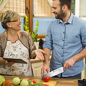 TUO Kiritsuke Knife 8.5 inch - Kiritsuke Chef Knife Vegetable Meat Cleaver Japanese Kitchen Knives - German HC Stainless Steel - Ergonomic Pakkawood Handle with Gift Box - Osprey Series