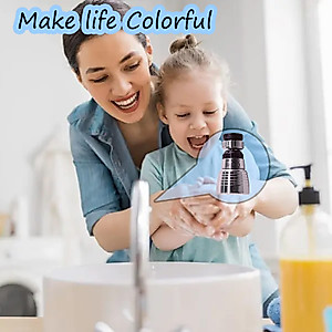 Swivel 3-Color Temperature Sensitive Gradient LED Water Faucet Light Water Stream Color Changing Faucet Sink Faucet for Kitchen and Bathroom