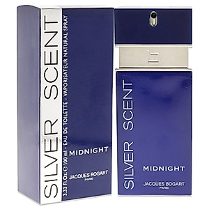 Jacques Bogart Silver Scent Midnight Men EDT Spray 3.3 oz