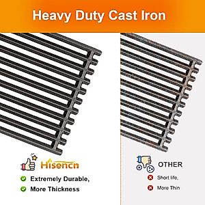 Hisencn Grill Replacement Parts for Charbroil Tru Infrared 463242515 463242516 463243016 463367016 466242515 Grill Burner, Heat Plate Shield, Cooking Grates, G466-2500-W1, G466-0024-W1,G474-0017-W1
