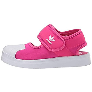 adidas Originals Kids Superstar 360 Sandals, Shock Pink/White/White, 8.5 US Unisex Toddler