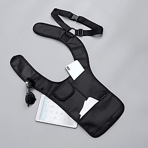 FENICAL Anti- Hidden Underarm Shoulder Wallet Bag Portable Travel Holder Phone Bag for Women Men Unisex (Left Shoulder)