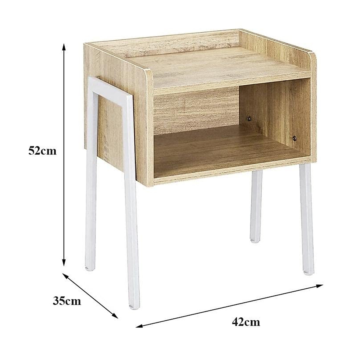 Bedside Table Modern Simple Bedside Table Industrial Style Bedroom Livingroom Cabinet Nightstands Modern Locker Bedside Storage Table Night Stand