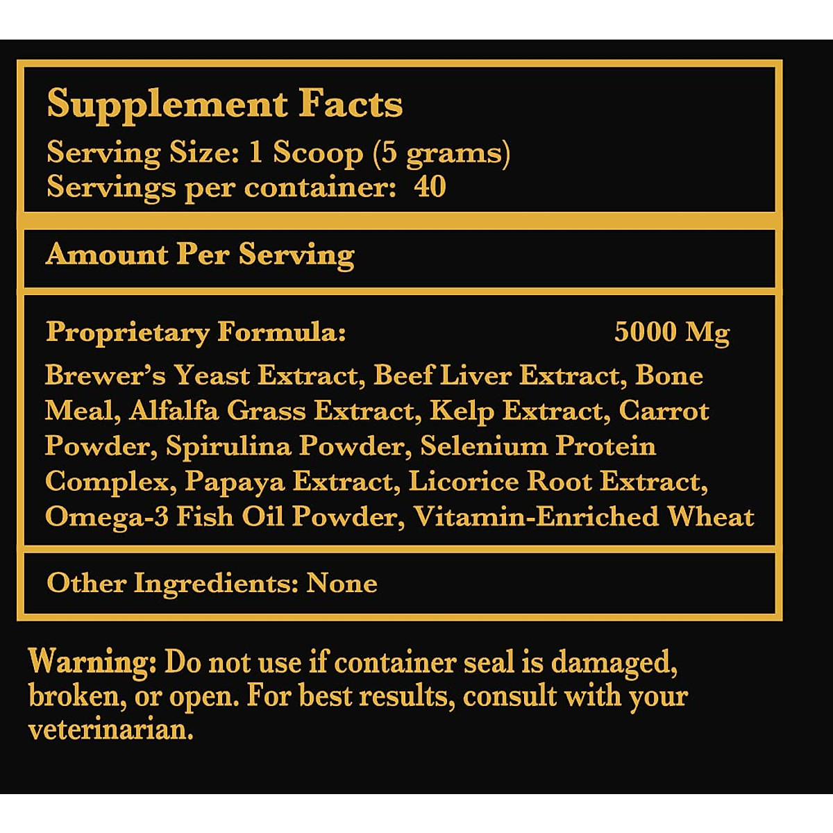 Holistic Multivitamin Supplement for Dogs and Cats - Complete 12-in-1 Plant-Based Vitamins & Minerals for Skin, Coat, Digestion, Bones, and Immunity - Omega-3 Fish Oil, Vitamin Mineral Complex - 200G