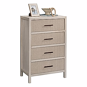 Sauder Pacific View Dresser, L: 28.78" x H: 17.48" x W: 44.213", Chalked Chestnut Finish