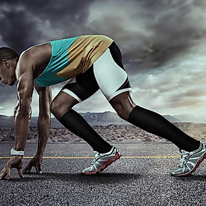 QUXIANG Copper Compression Socks for Women & Men Circulation (8 Pairs) - Best for Running Athletic Cycling - 15-20 mmHg (S/M,Multi 01)