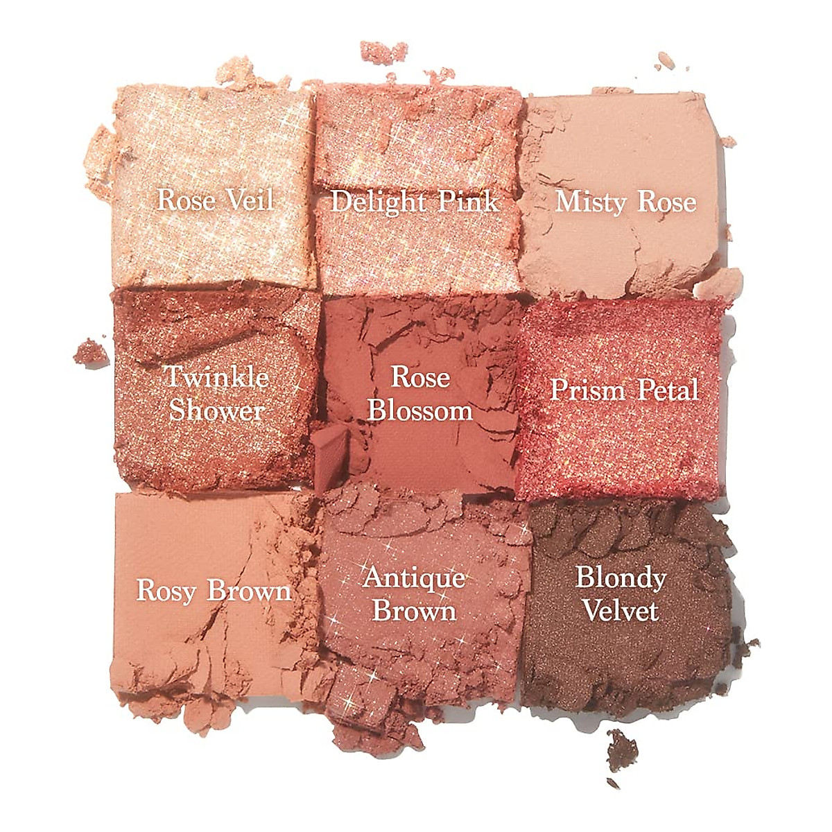 dasique Shadow Palette #02 Rose Petal 7g I 9 Blendable Shades in Smooth Matte and Shimmer Finishes with Gorgeous Pearls | Eye Makeup Palette | Cruelty Free | K-beauty