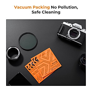 K&F Concept 77mm Lens Cap, 9-in-1 Center Pinch Lens Cover + Anti-Loss Keeper Leash + Microfiber Cleaning Cloth Kits Compatible with Nikon, Canon, Sony, Fujifilm Camera Lenses