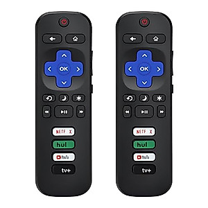 New Remote Control for Roku TV,Compatible TCL Roku/Hisense Roku/Onn Roku/Sharp Roku/Element Roku/Westinghouse Roku/Philips Roku/Insignia Roku/Jvc Roku/RCA Smart TVs 【2Pack 】