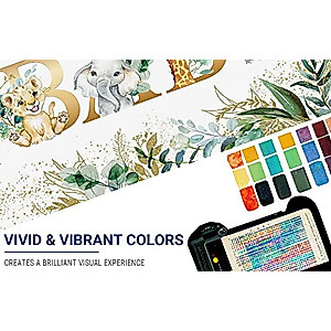 Allenjoy 70.8" x 43.3" Safari Baby Shower Backdrop Jungle Animals Oh Baby Party Banner Gold Greenery Leaves Decor Wild Gender Neutral Party Decorations Supplies