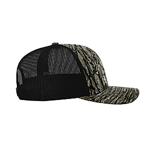 Running Partner Richardson 112 112P Trucker Mesh Snapback Hat Curved Bill with NoSweat Hat Liner (Adjustable Snapback RT Colorway, RT Original/Black)