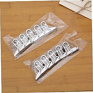 10 pcs Chip Bag Clips Airtight Food Storage Notes Organization Bag Clips Home Office School