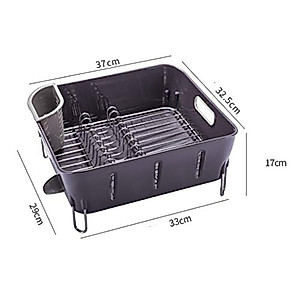 SDGH Kitchen Stainless Steel Dish Rack - Drain Rack Storage Tray Household Dish Rack