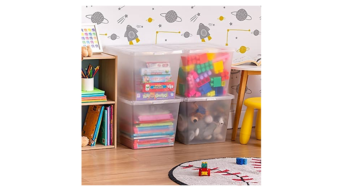 IRIS USA 36 Quart Stackable Storage Bin - 4 Pack