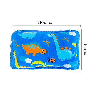 Wellber Kids Pillowcase Toddler Pillow Cover Set of 2, Dinosaur Toddler Pillowcase Boys Girls Cute Bedding Pillowcase, Cartoon Baby Kids Pillow Cover 14 x 19 inch