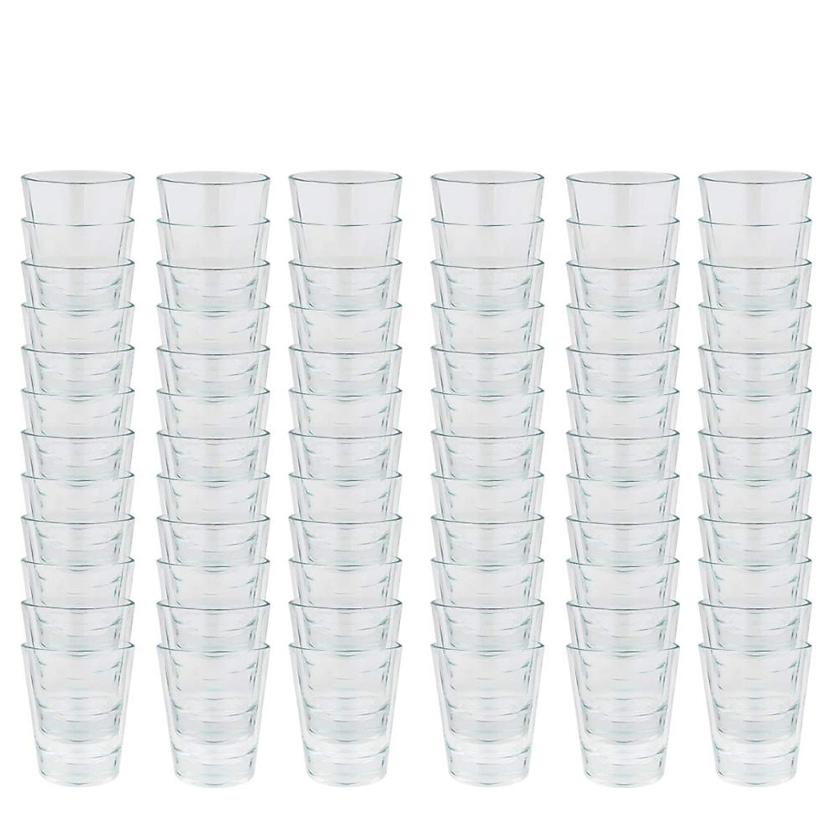 Rockin 72 Pack Clear Shot Glasses Heavy Base 1.5 Ounces Bulk Sets, All-Purpose Shot Glass Set for Whiskey, Tequila Round Shots - Restaurants, Café, Inn, Hotels, Bars Shot Glass(72)