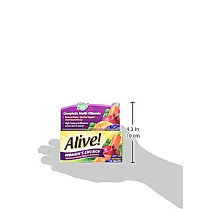Nature’s Way Alive! Women’s Energy Complete Multivitamin, High Potency B-Vitamins, 50 Tablets