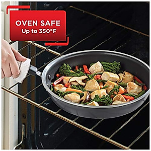 T-fal Signature Titanium Nonstick 3 Qt. Saucepan with Lid, Grey, B06124