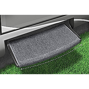 Prest-O-Fit (2-0206) Wraparound Stone Gray Step Rug