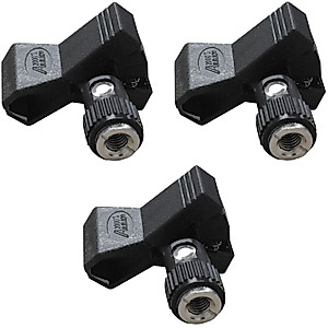 Audio 2000s AMC4171 Universal Microphone Clip Holder with Adapter (3 Pack)