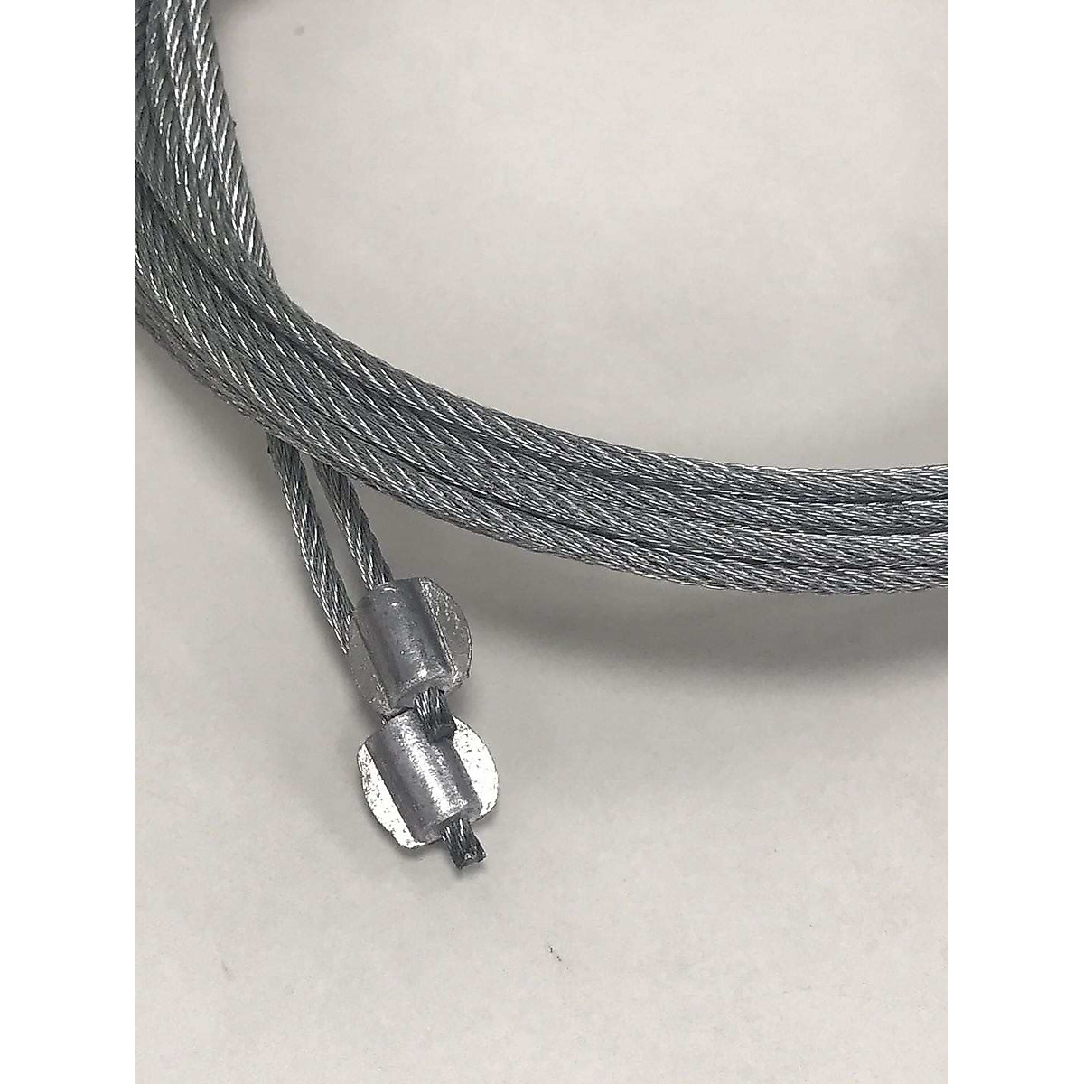 Garage Door Cables 1/8" Pair Torsion Spring (7ft, 8ft, 9ft, 10ft,11ft,12ft) (8 ft. Tall Door)